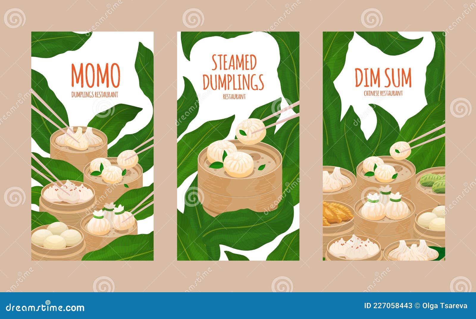 Steamed Dumplings Momo and Dim Sum. Template of Flyer, Poster, Menu ... Steamed Dumplings Momo and Dim Sum. Template of Flyer, Poster, Menu ...