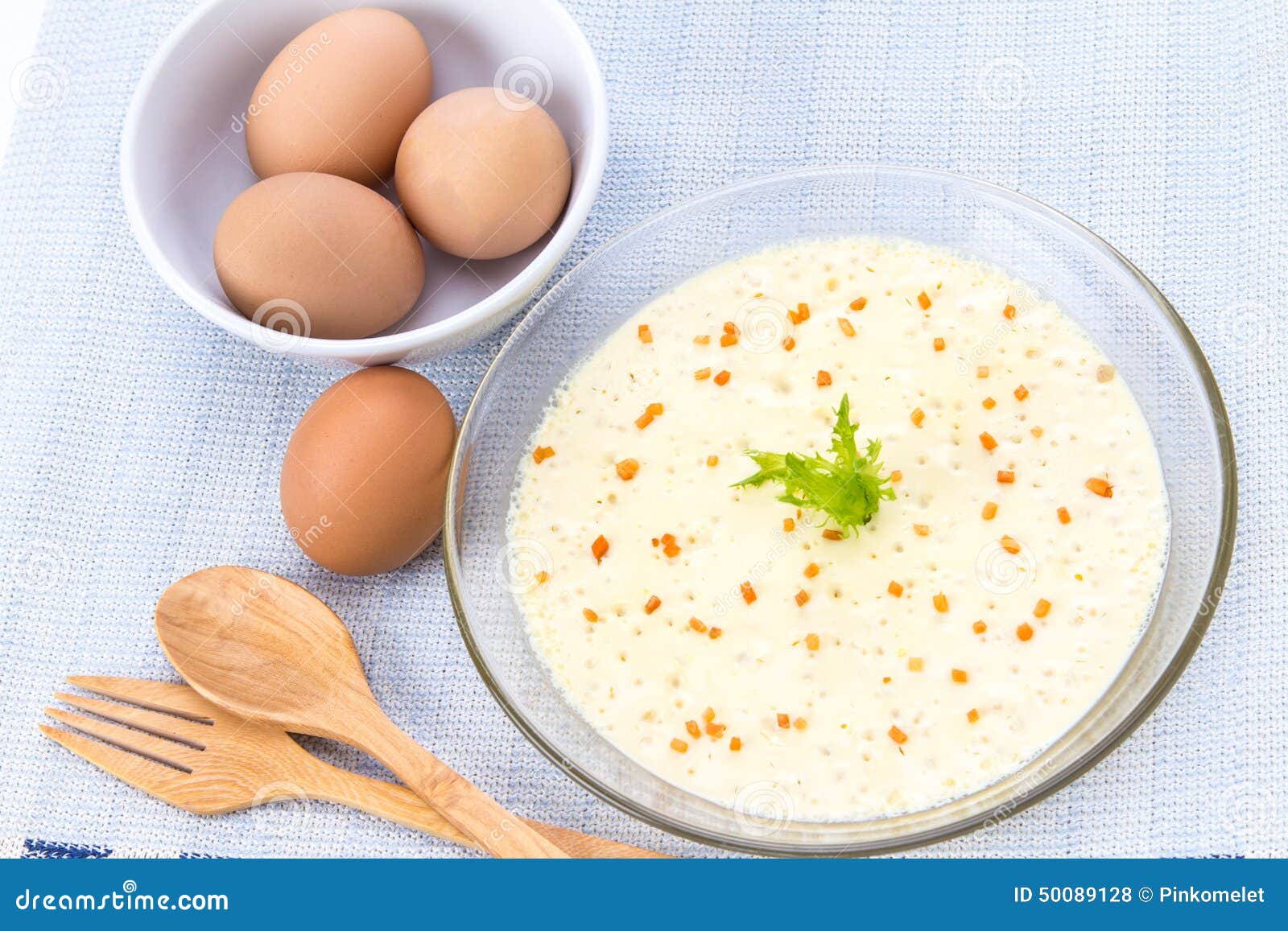 Steamed Eggs , Easy Soft Food Made from Eggs for Kids or Old Man Stock ...