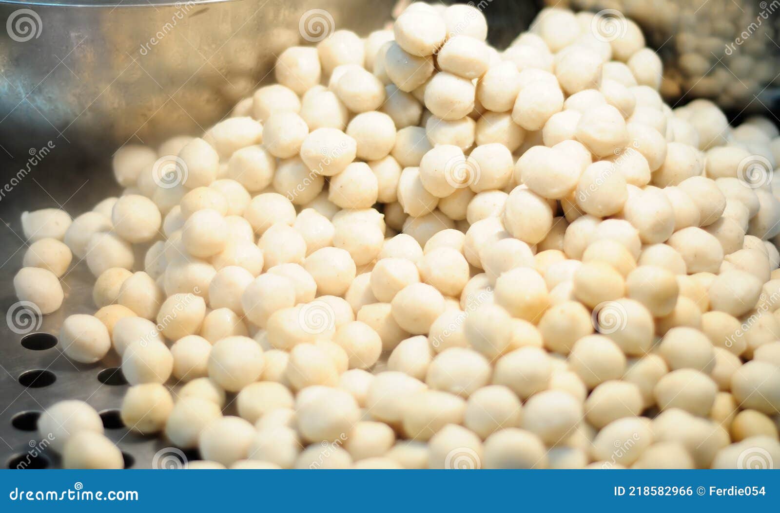 Steamed Fish Balls stock photo. Image of health, fish - 218582966