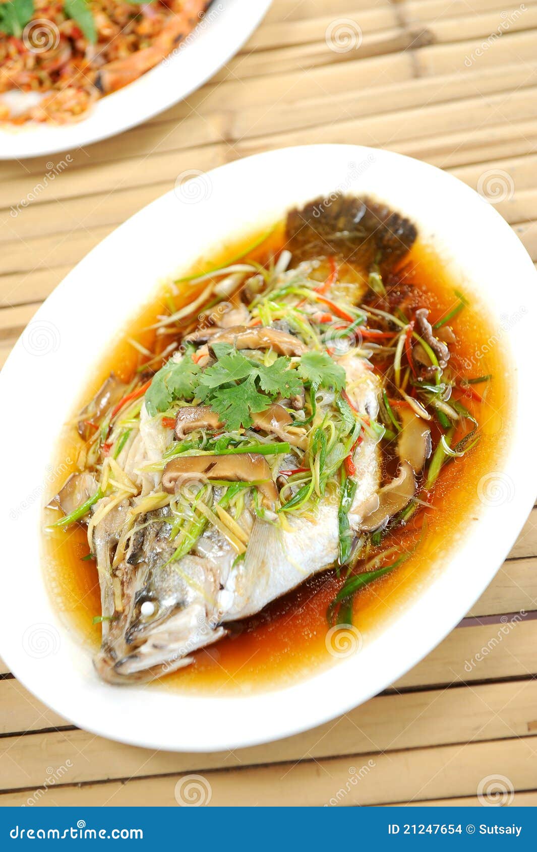 Steamed fish chinese style stock photo. Image of market - 21247654
