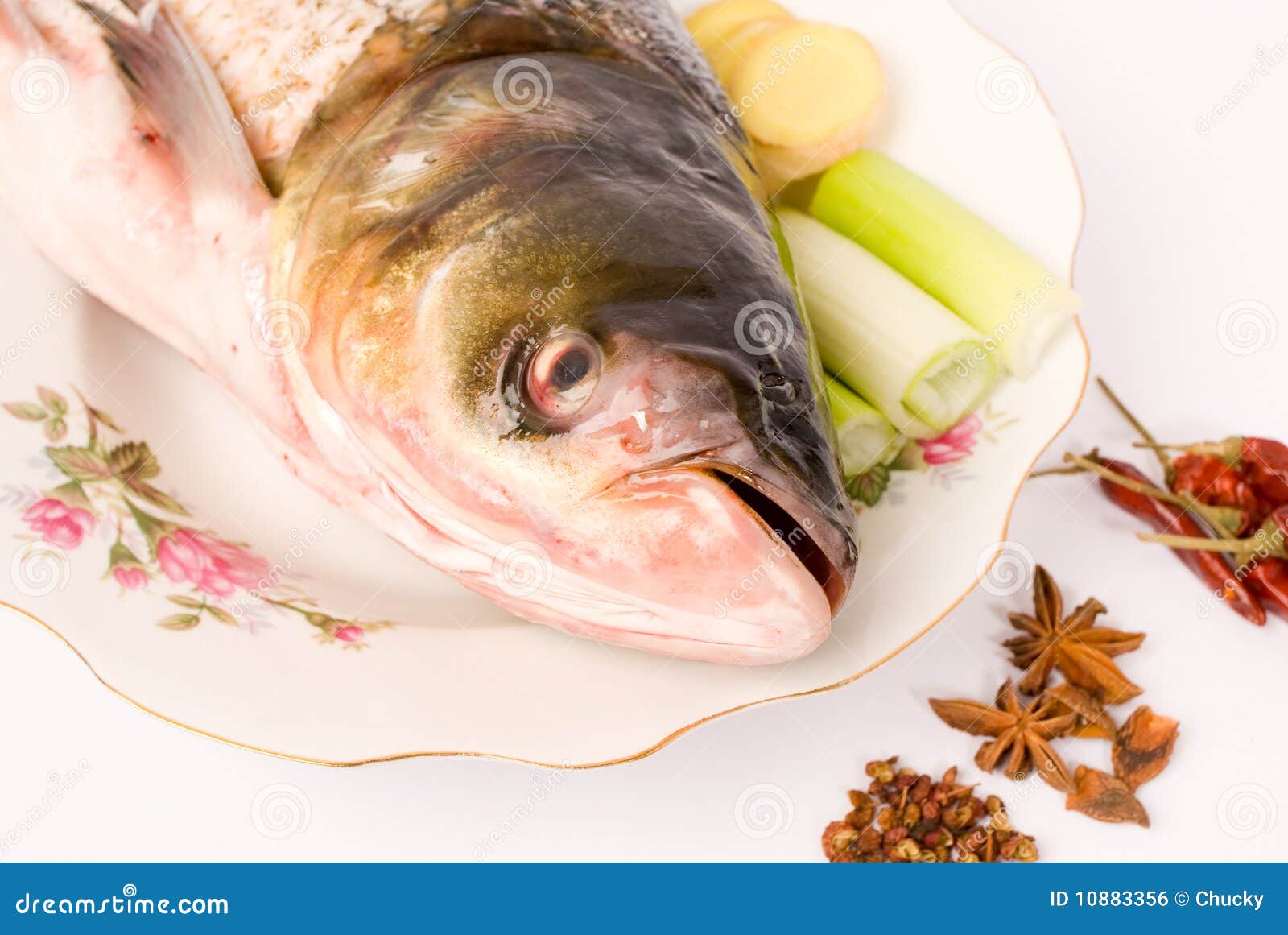 Steamed Fish Head ,Chinese Food Stock Photo - Image of traditional ...