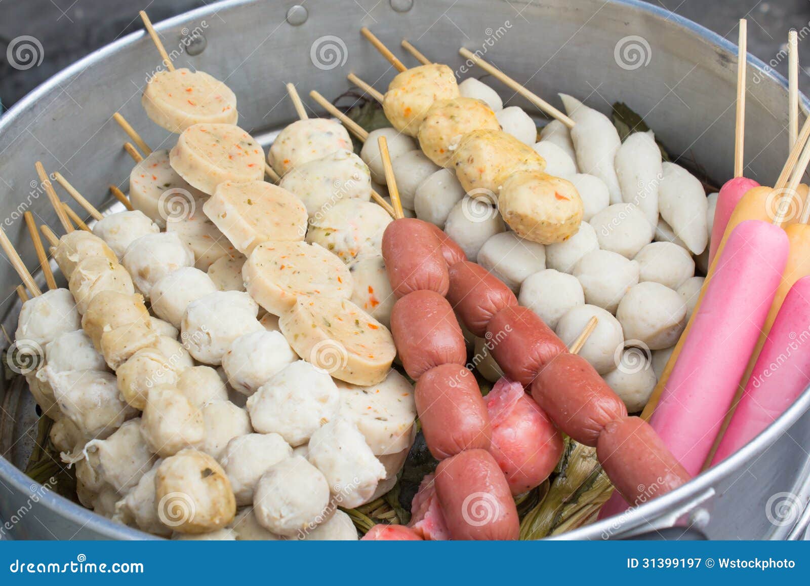 Steamed Fish Meatball in Container Stock Image - Image of dinner ...