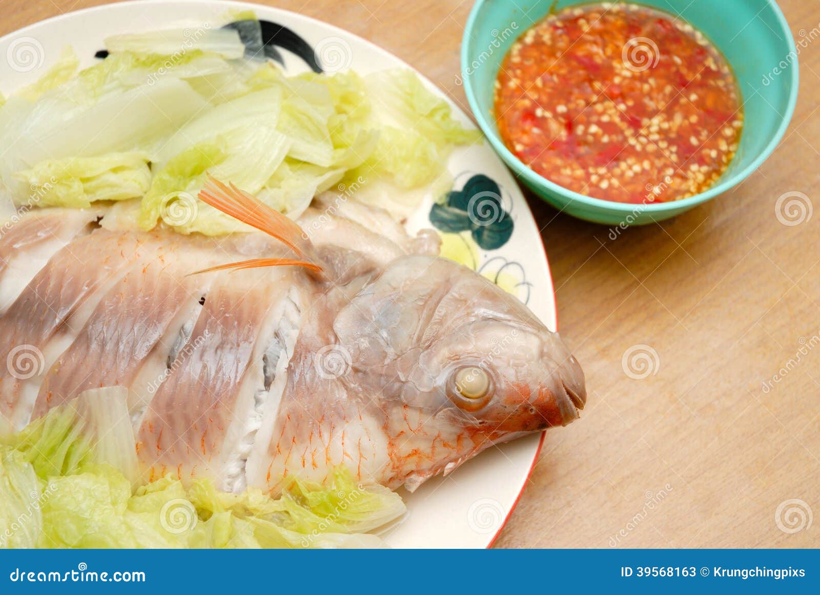 Steamed fish stock image. Image of fresh, healthy, steamed - 39568163