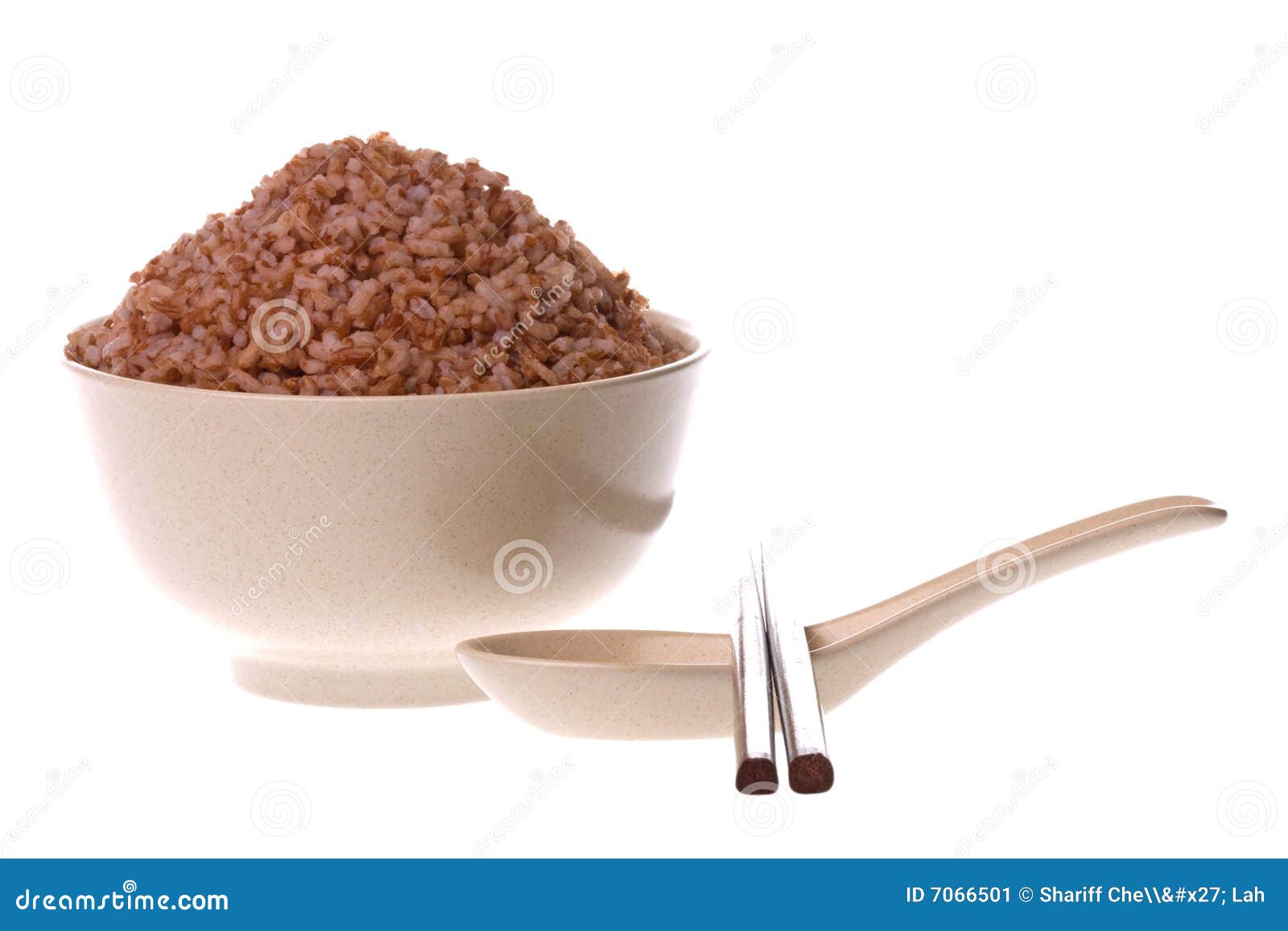 Steamed High Fibre Red Rice Stock Image - Image of food, chopstick: 7066501