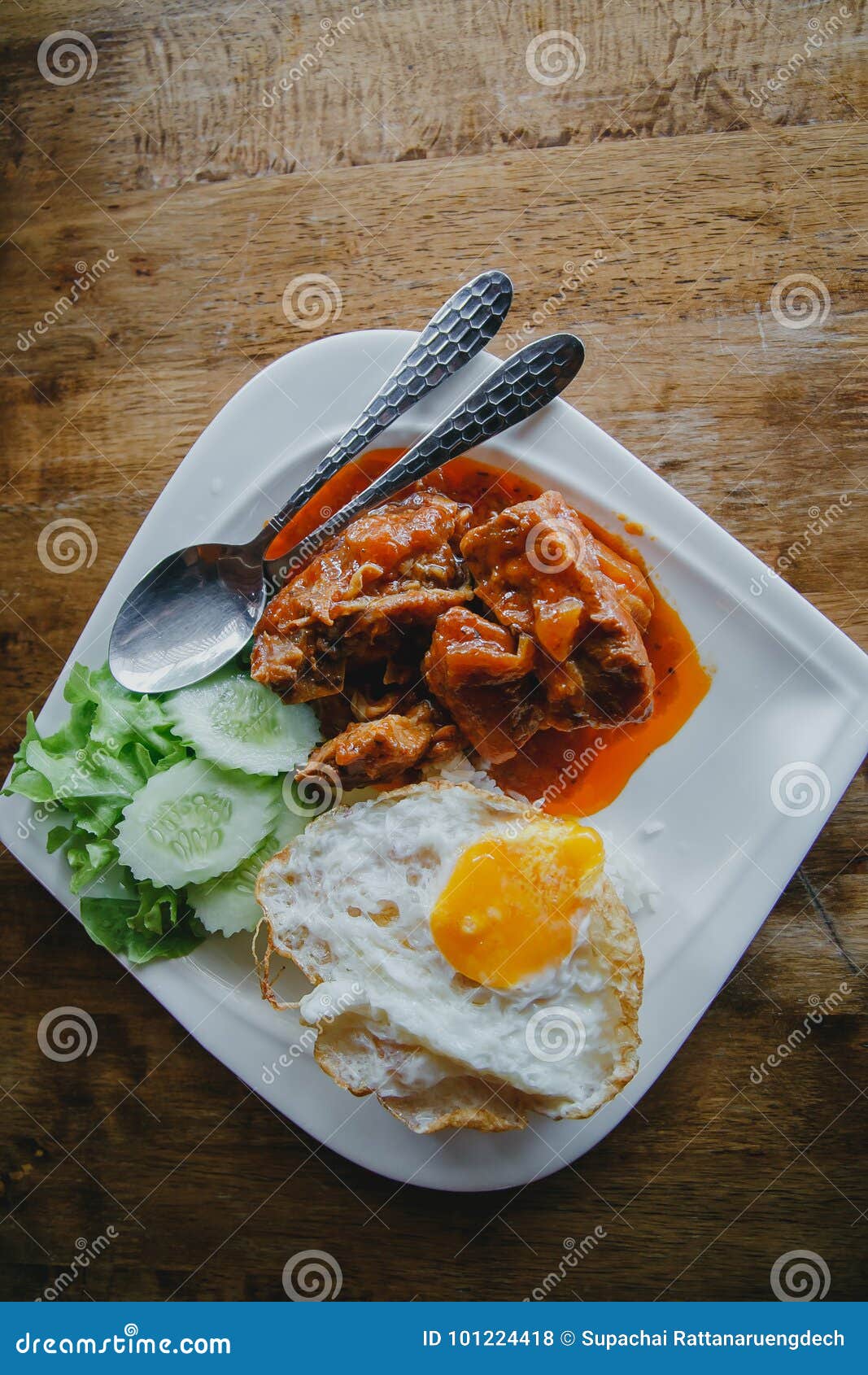 Steamed pork and rice stock photo. Image of lunch, chinese - 101224418