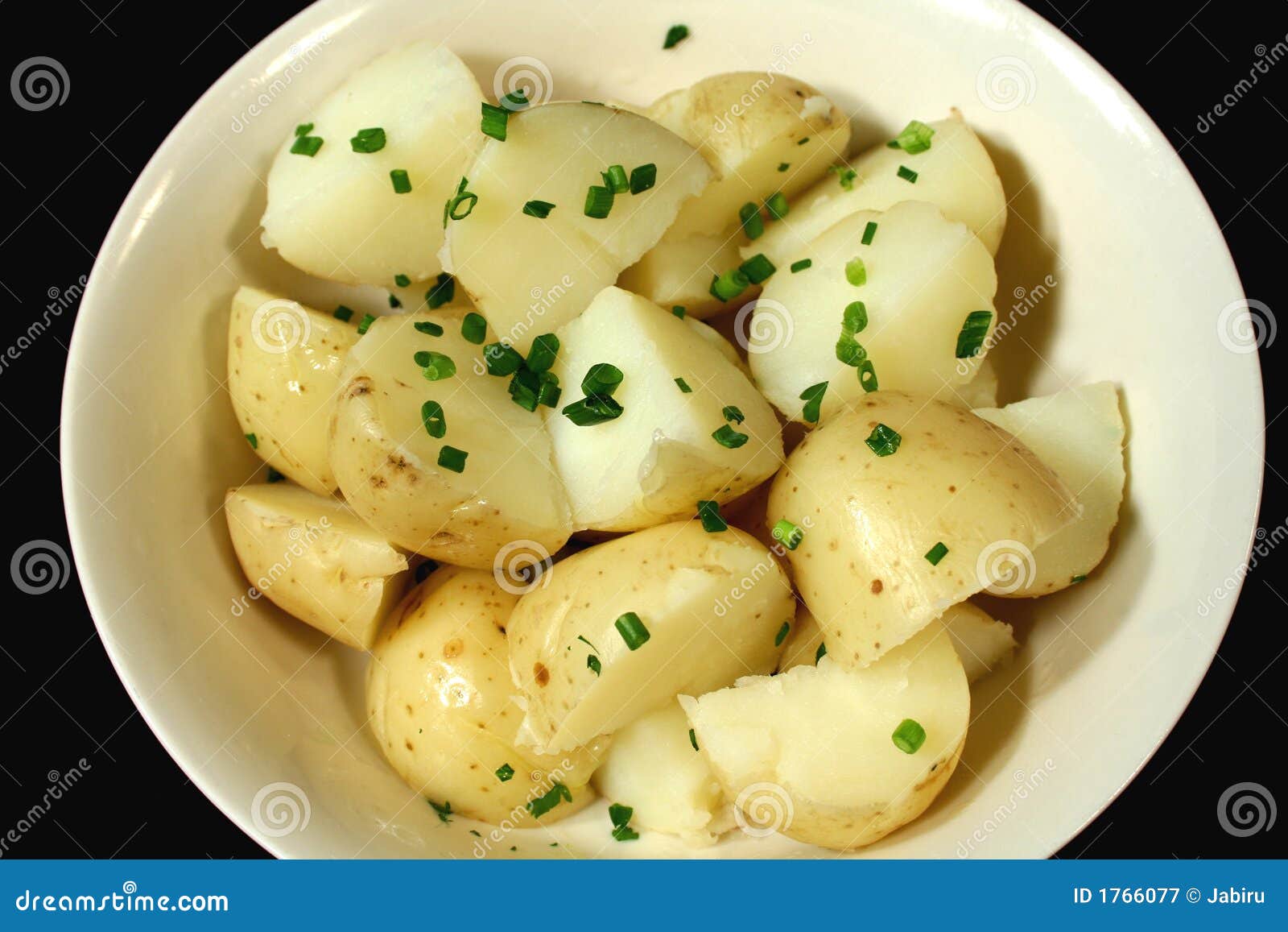 Steamed Potato and Chives stock image. Image of potato - 1766077