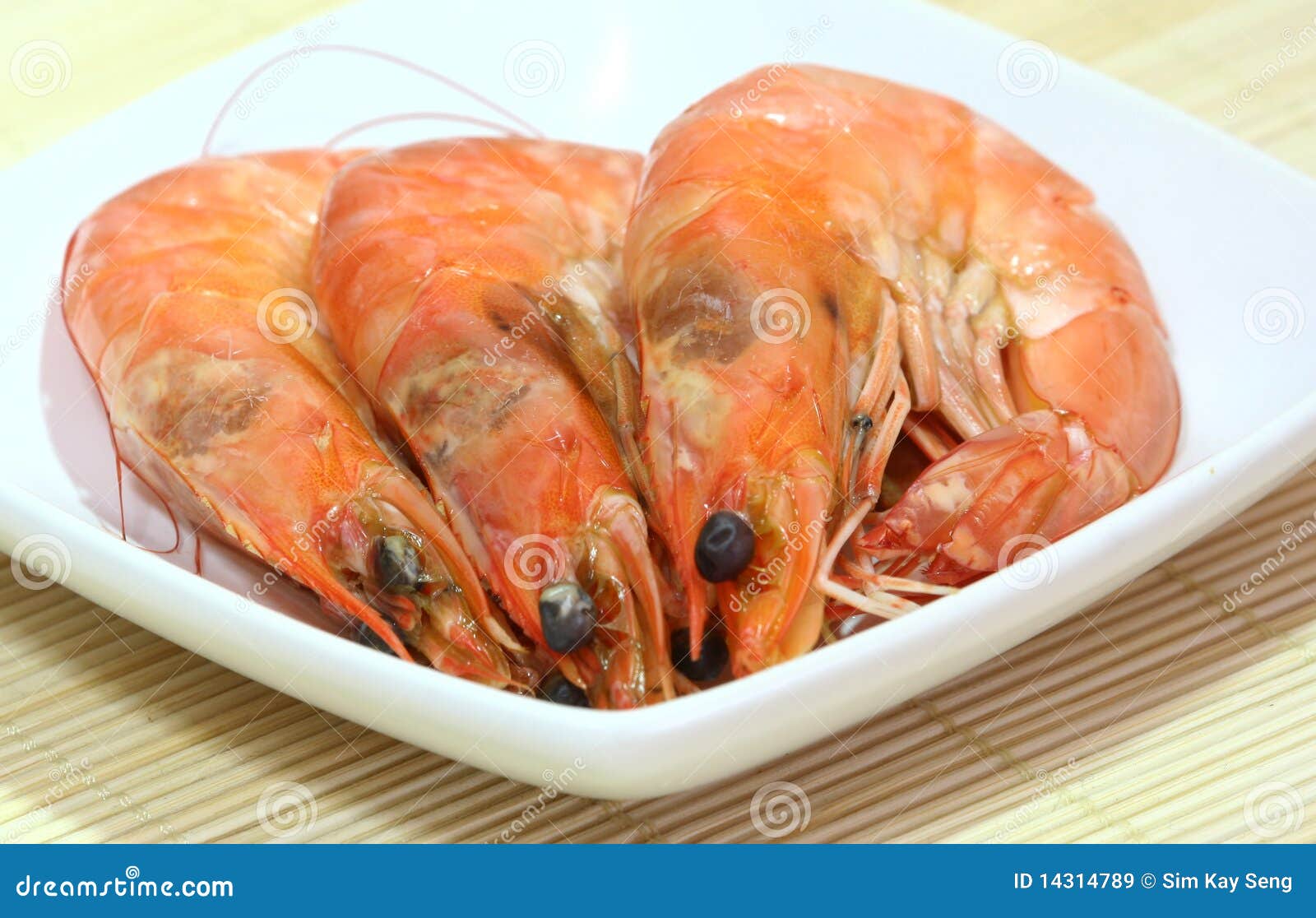 Steamed Prawns stock image. Image of dish, fresh, delicious - 14314789