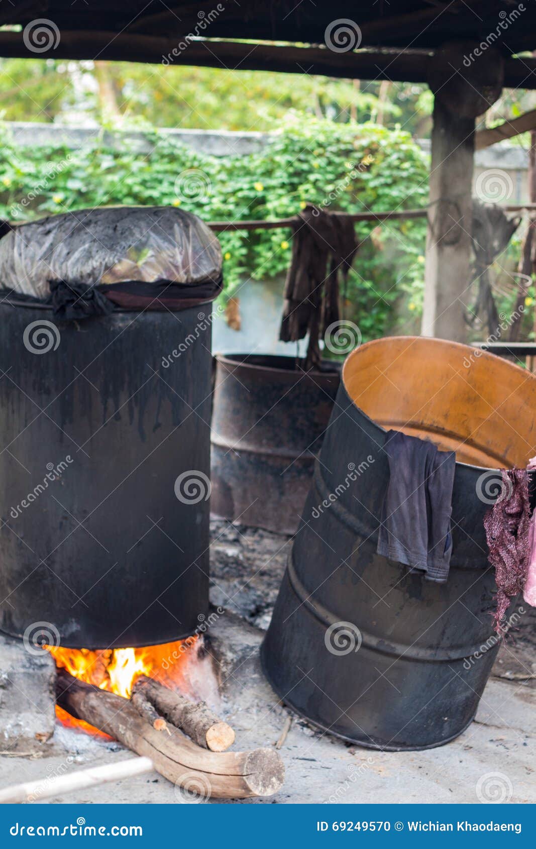 Steamed stock photo. Image of cooking, bonfire, natural - 69249570