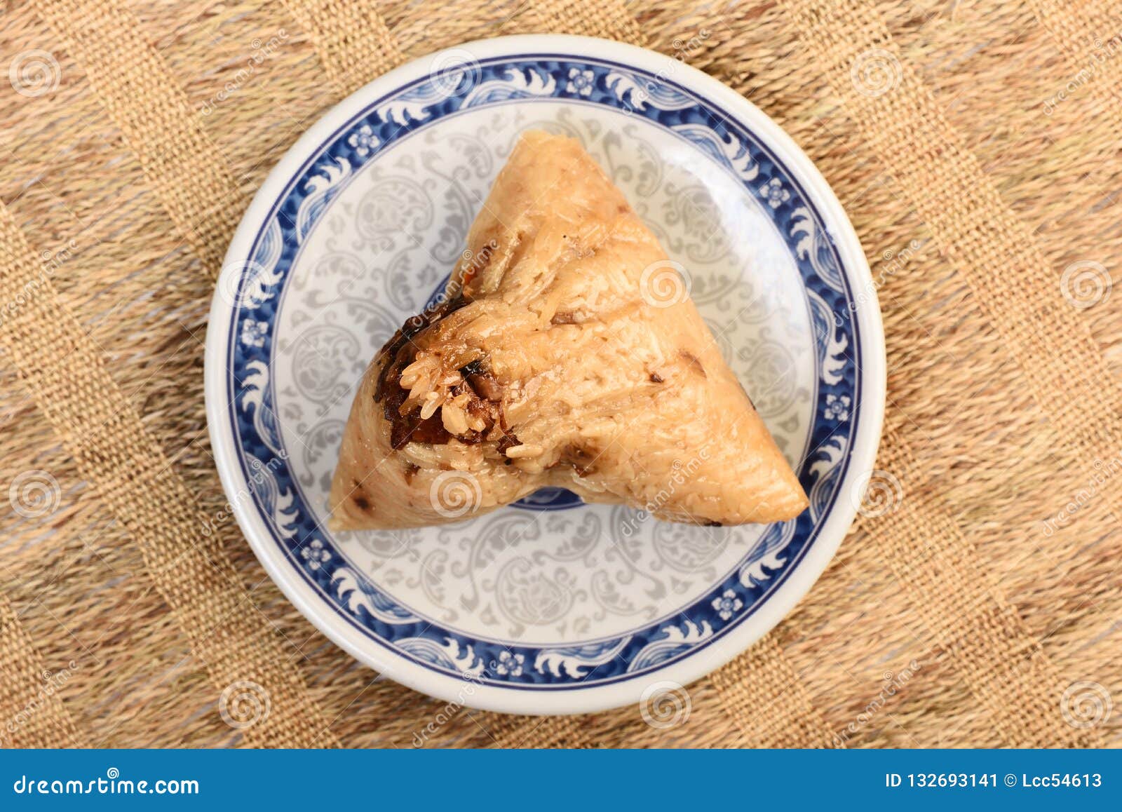 Steamed rice dumpling stock image. Image of steamed - 132693141