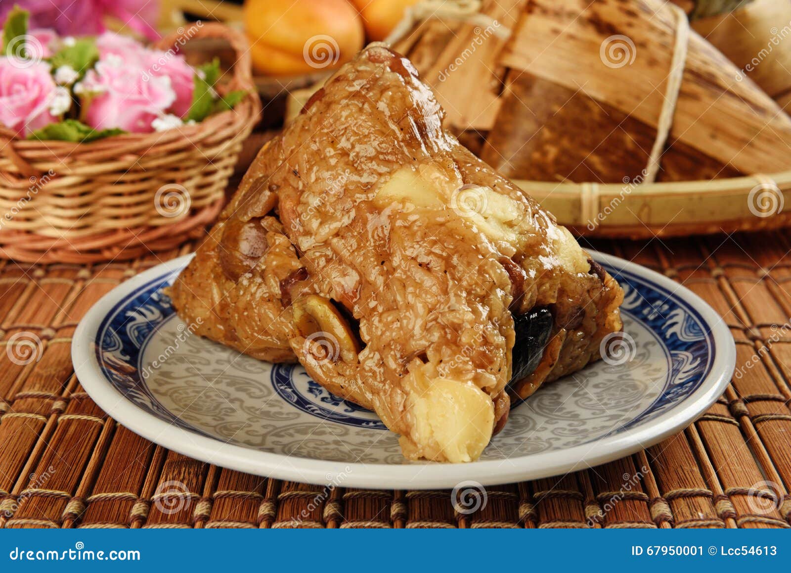 Steamed rice dumpling stock image. Image of food, cuisine - 67950001