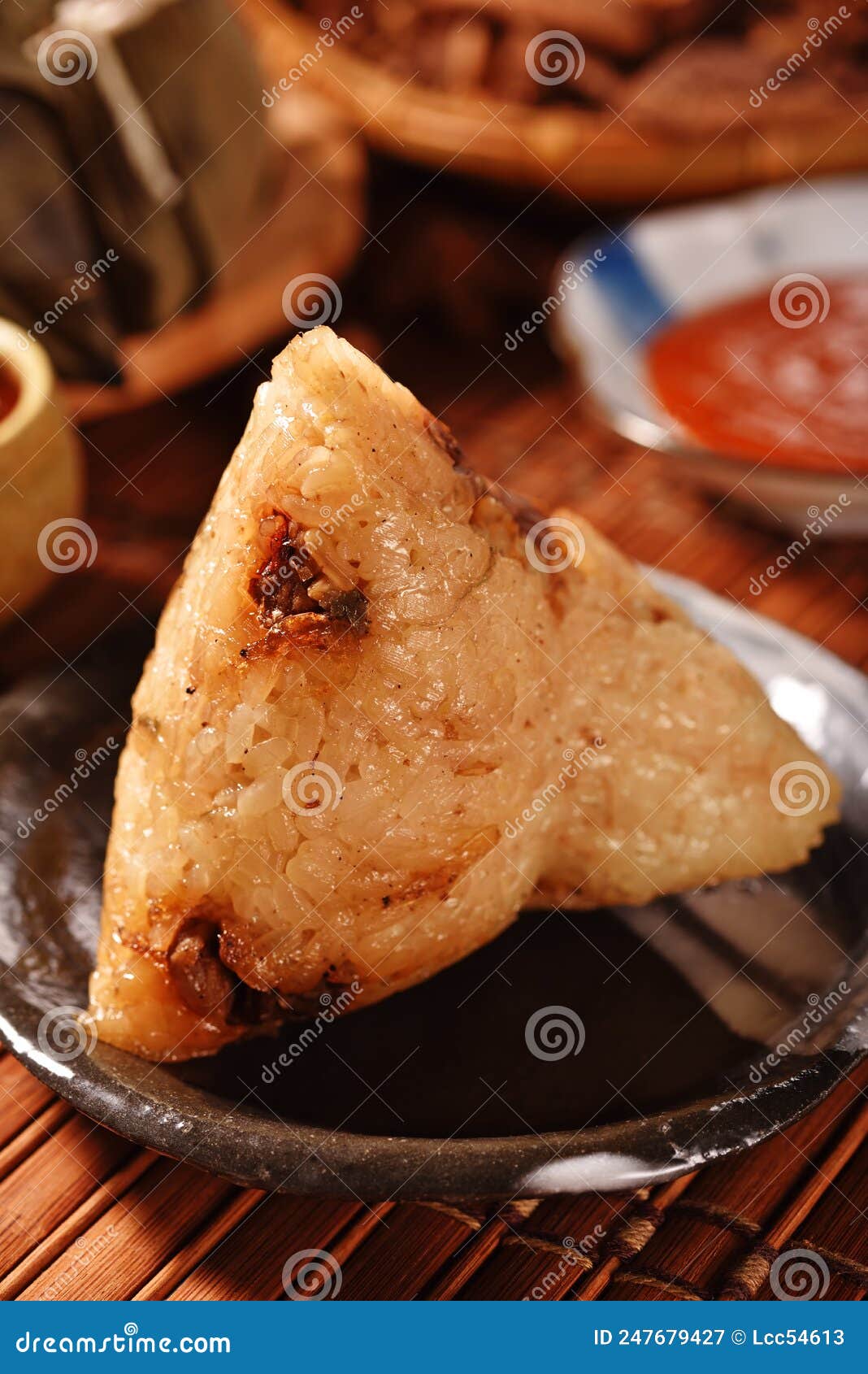 Chinese Tradition Food - Steamed Rice Dumpling Stock Image - Image of ...