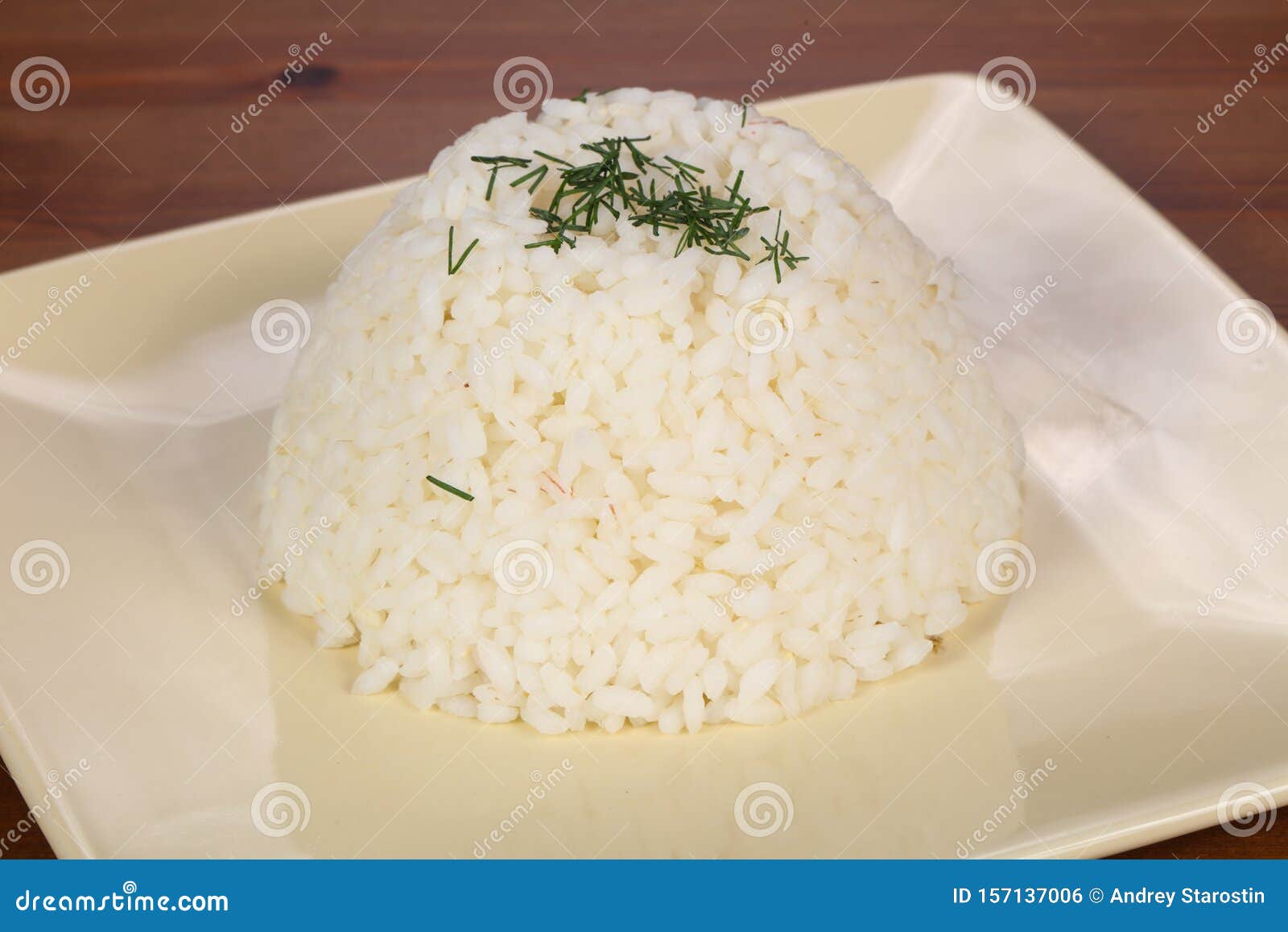 Steamed rice in the plate stock photo. Image of carbohydrate - 157137006