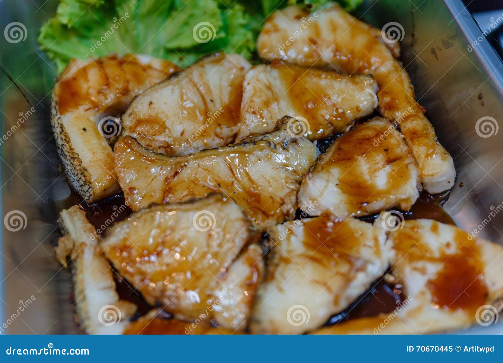 Steamed Sablefish with Soy Sauce Stock Image - Image of source, chinese ...