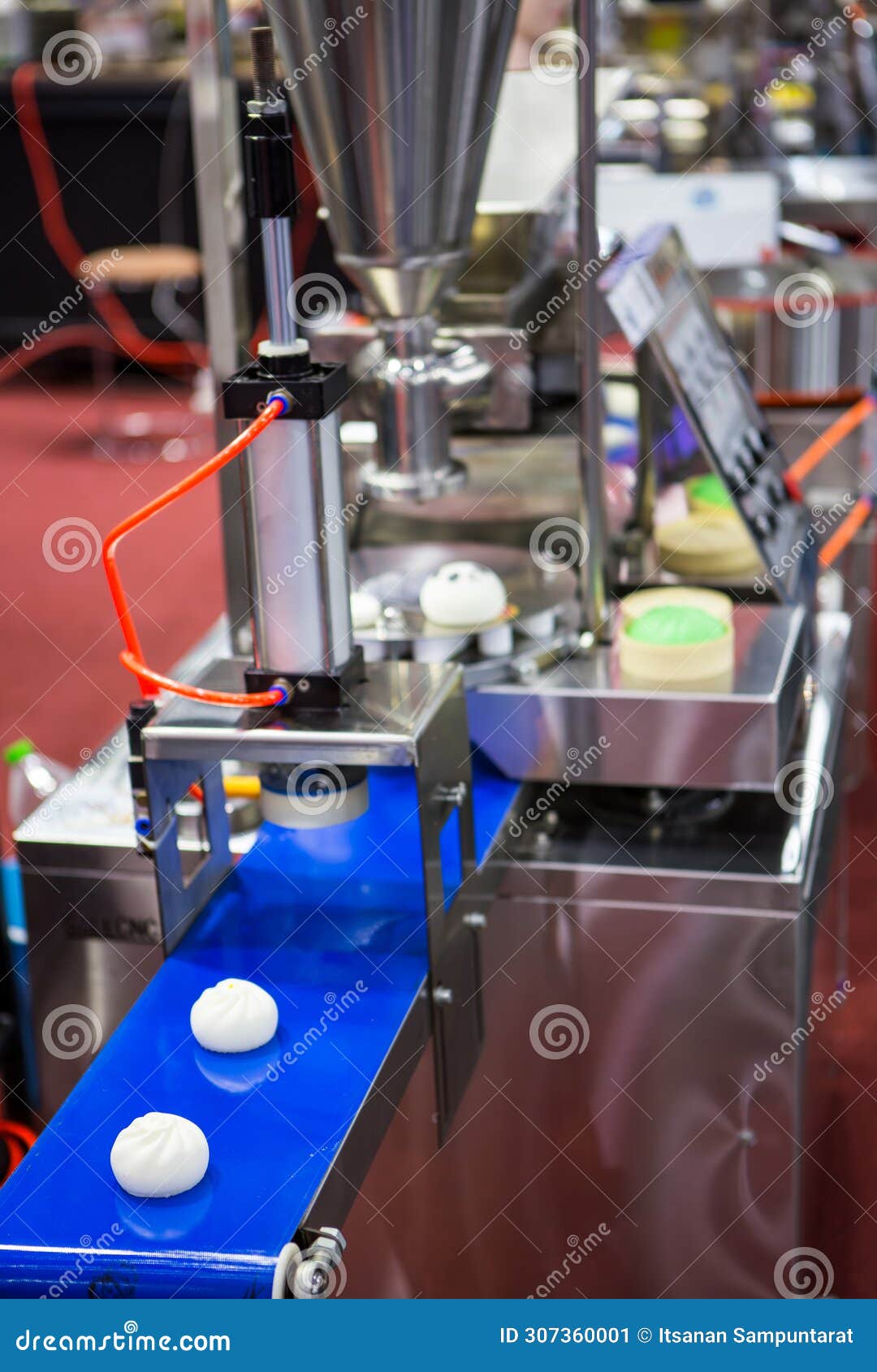Steamed stuff bun machine stock image. Image of asian - 307360001
