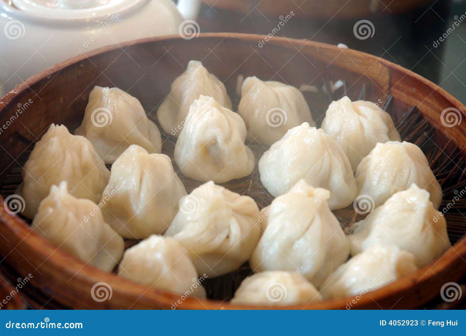 Steamed stuffed bun stock image. Image of eastern, chillies - 4052923