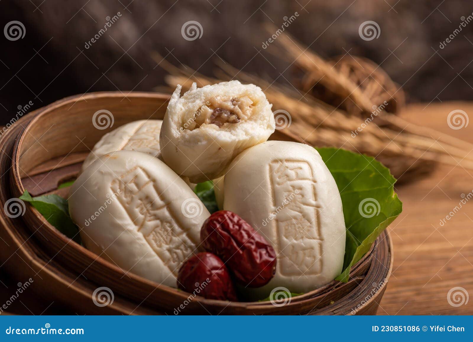 Steamed Stuffed Bun Made of Jujube, Yogurt and Flour, with "jujube ...