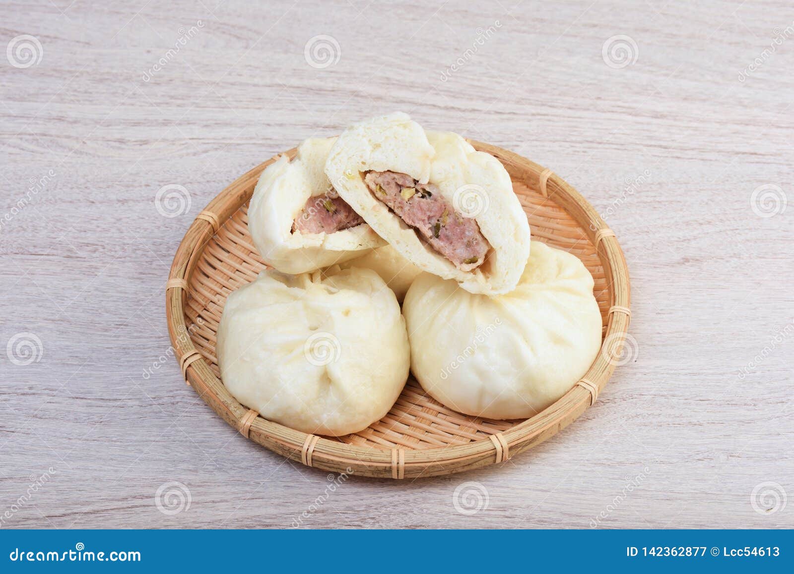 Steamed stuffed buns stock image. Image of food, gourmet - 142362877