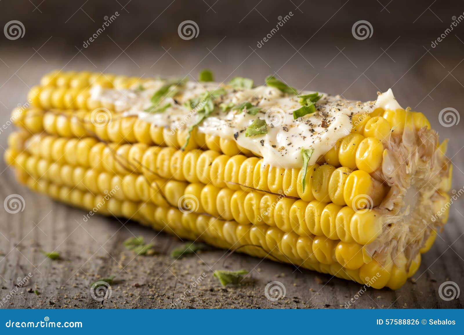 Steamed sweet corn stock photo. Image of green, chili - 57588826