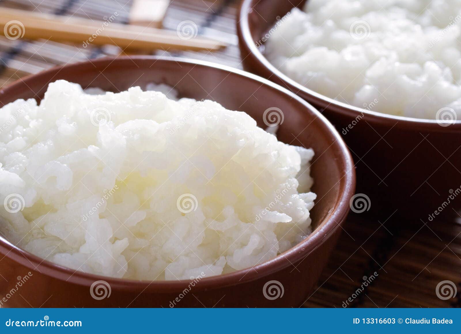 Steamed Thai Rice stock image. Image of chinese, rice - 13316603