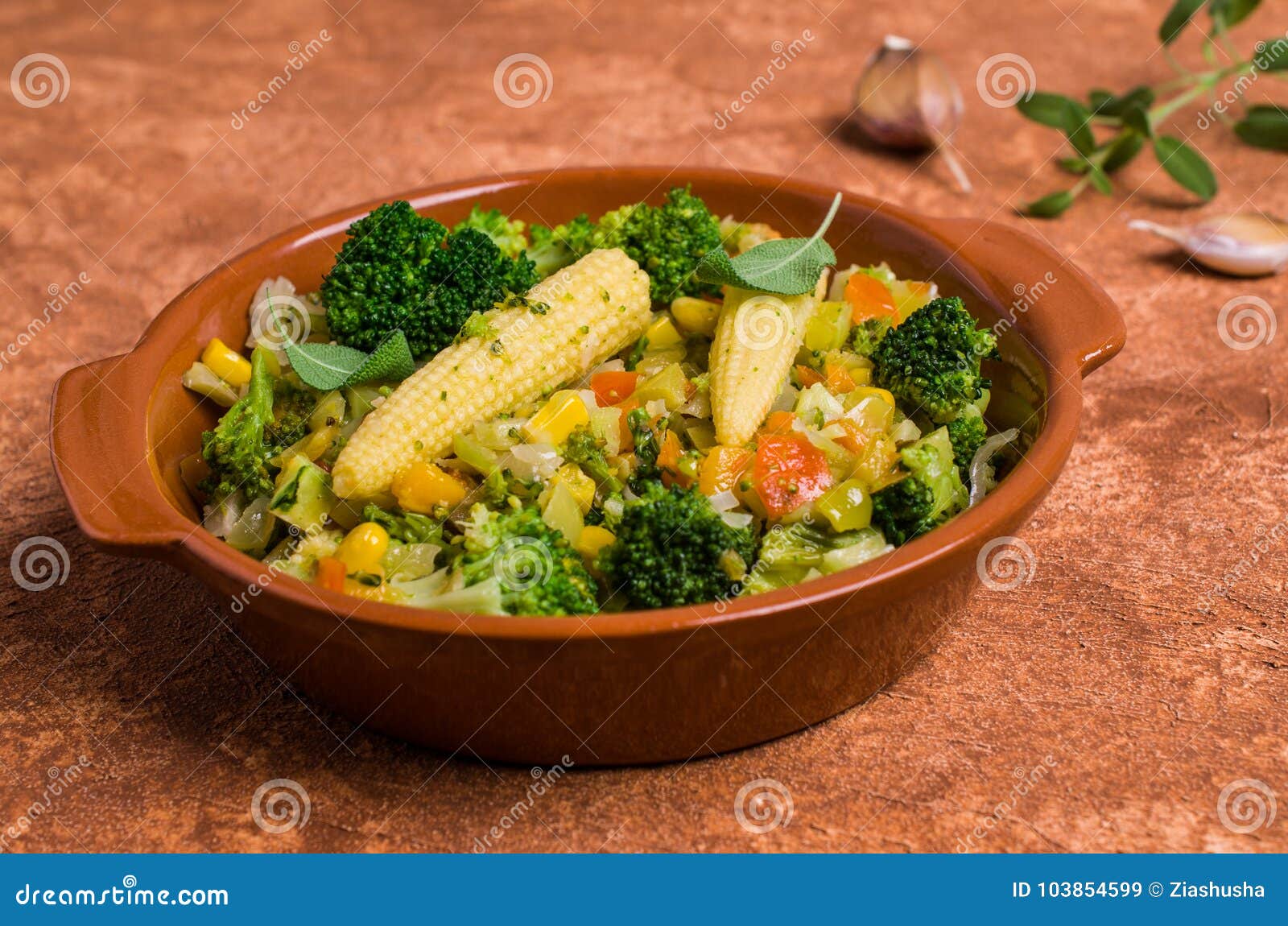 Steamed vegetable mix stock image. Image of dinner, cooking - 103854599