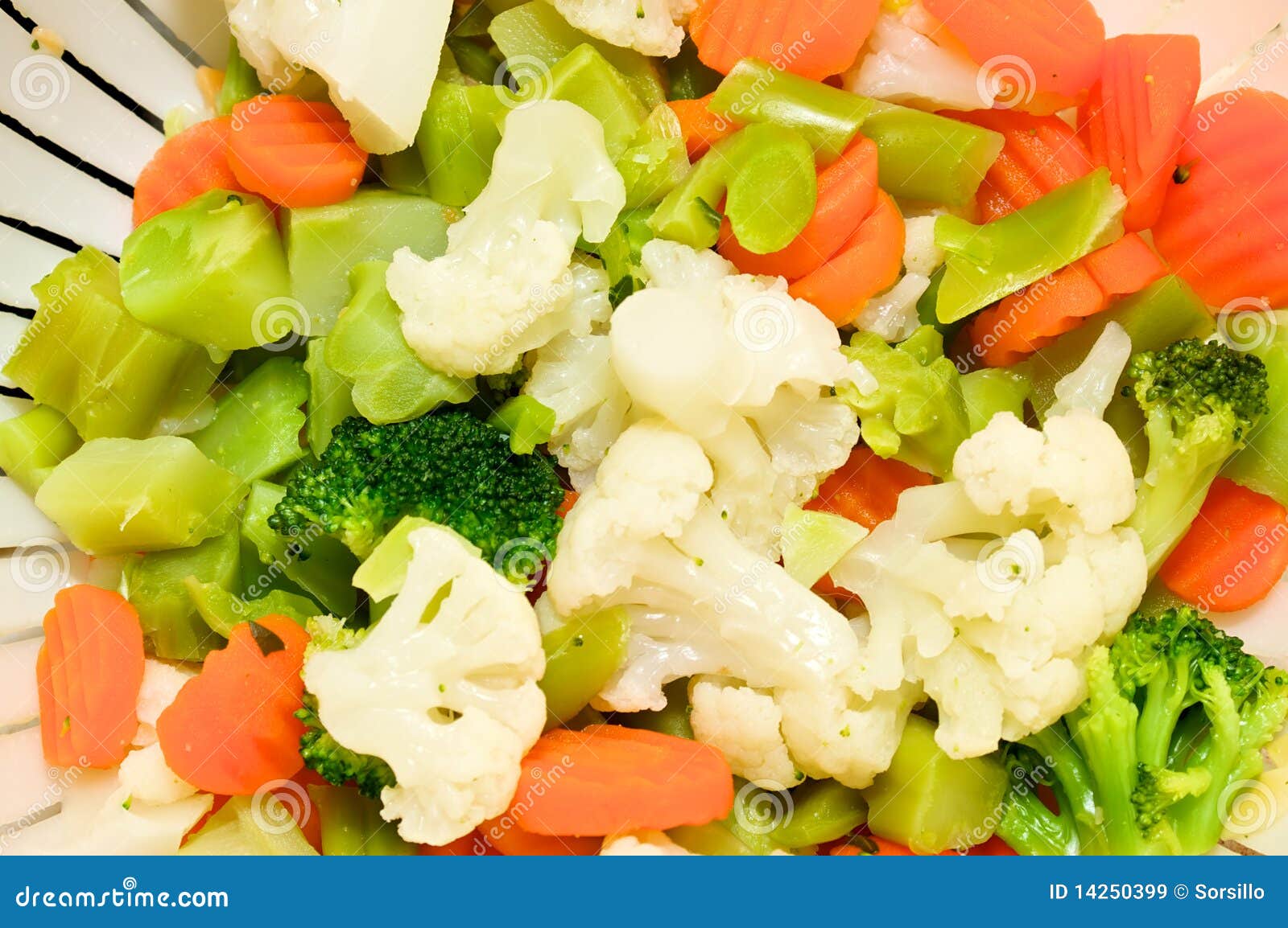 Steamed vegetables stock image. Image of dinner, white - 14250399