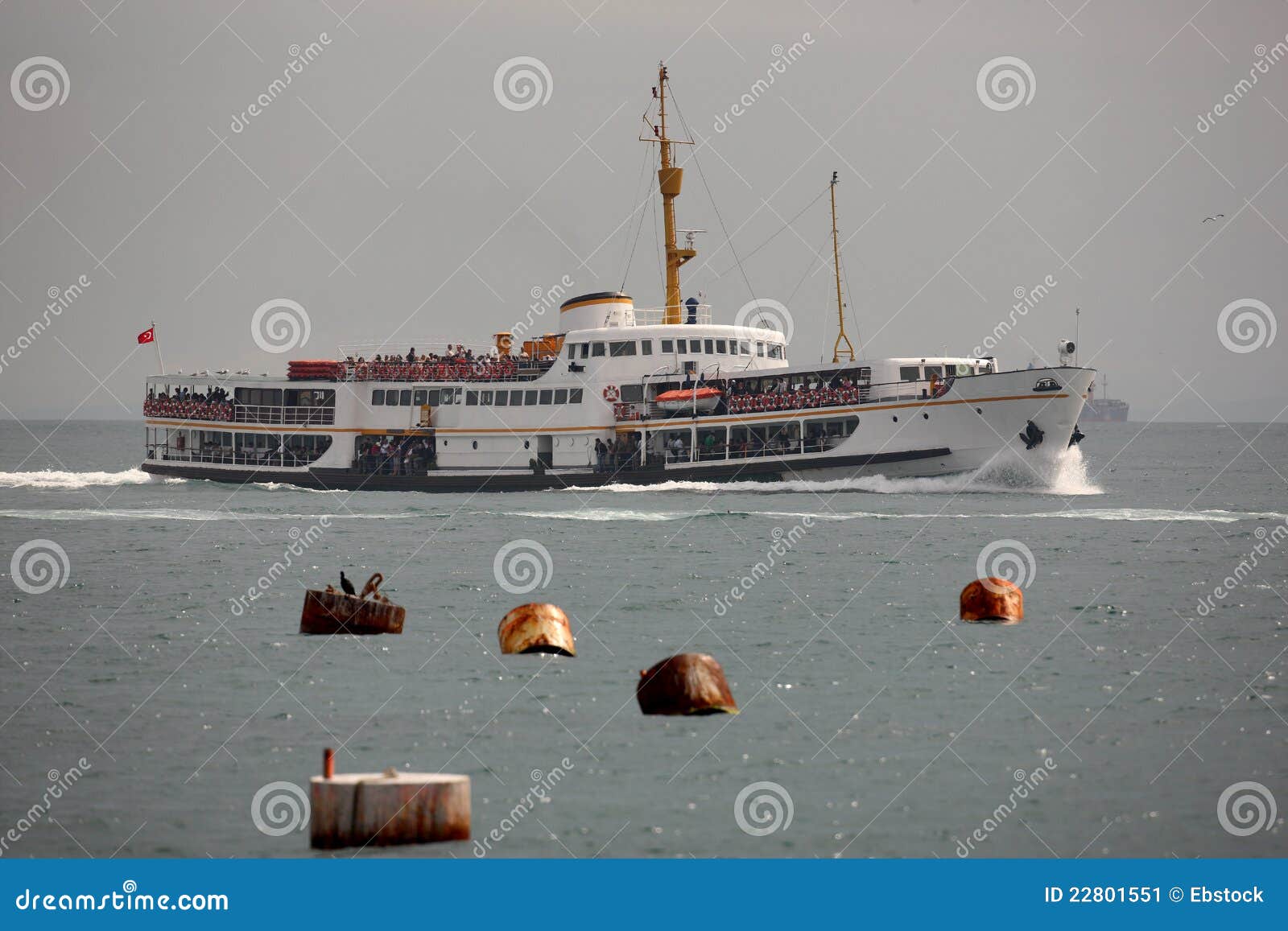 Steamer boat on sea editorial photo. Image of ship, cruise - 22801551