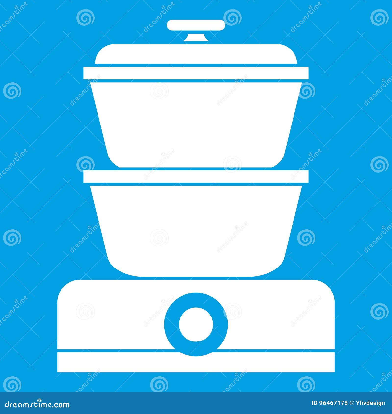 Steamer icon white stock vector. Illustration of isolated - 96467178