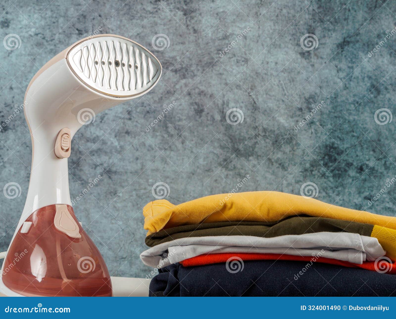 Steamer Iron for Ironing Clothes Close-up Stock Photo - Image of ...