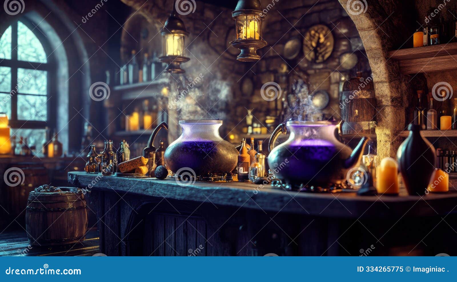 Cauldrons With A Handle Included. Dishes For Tourist Recreation. Vector ...