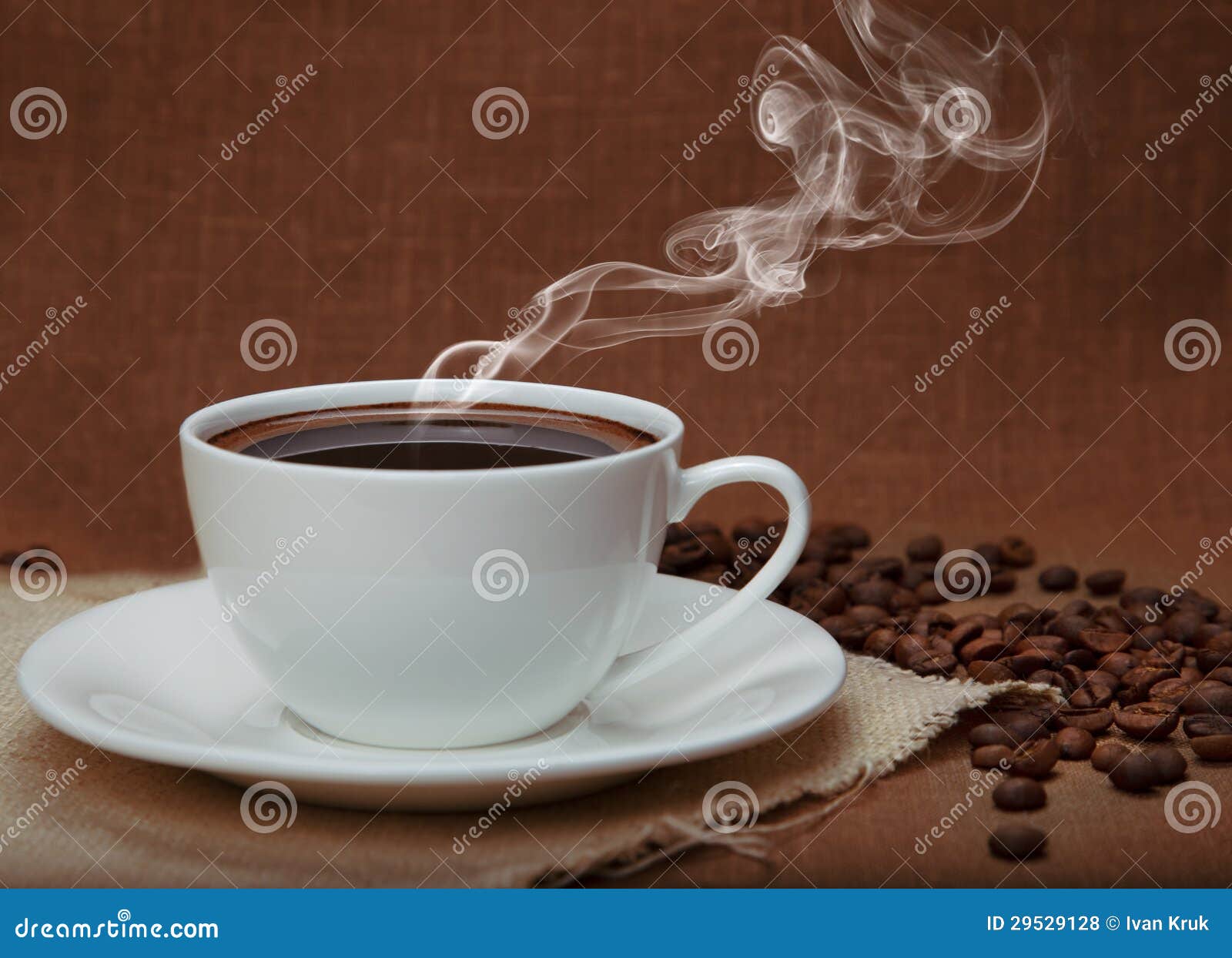 Steaming Cup Of Coffee On A Desktop Royalty-Free Stock Photography ...