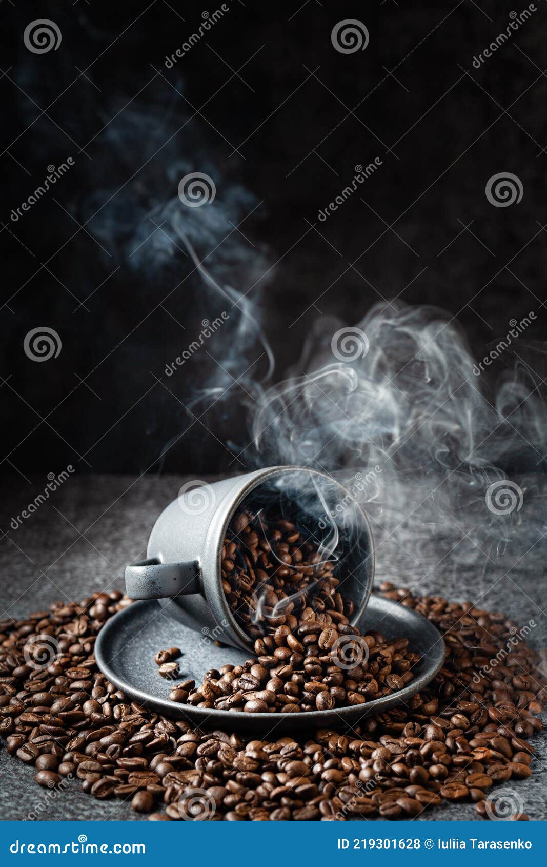 Steaming Cup Of Coffee On A Desktop Royalty-Free Stock Photography ...