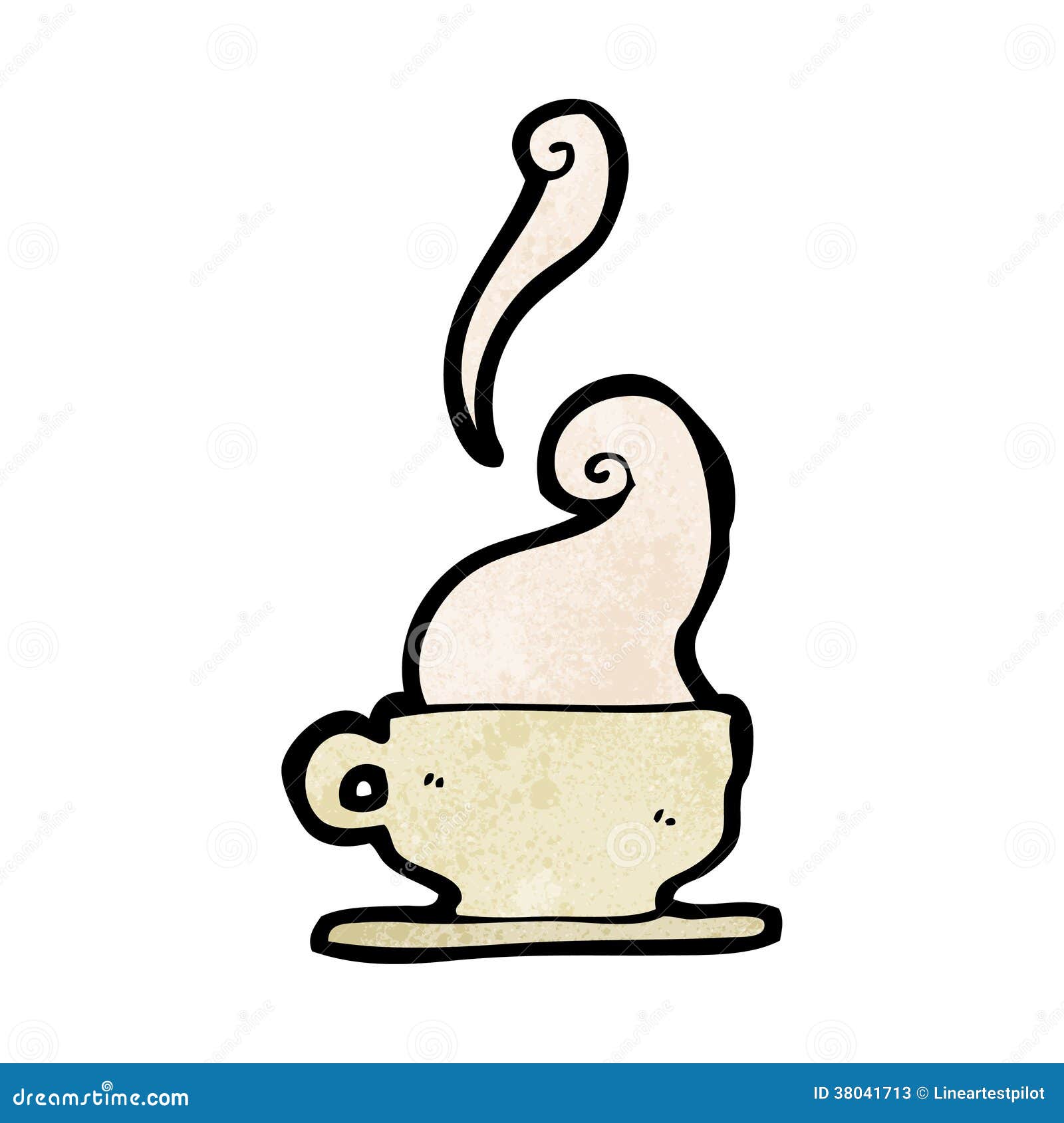 Steaming coffee cartoon stock vector. Illustration of traditional ...