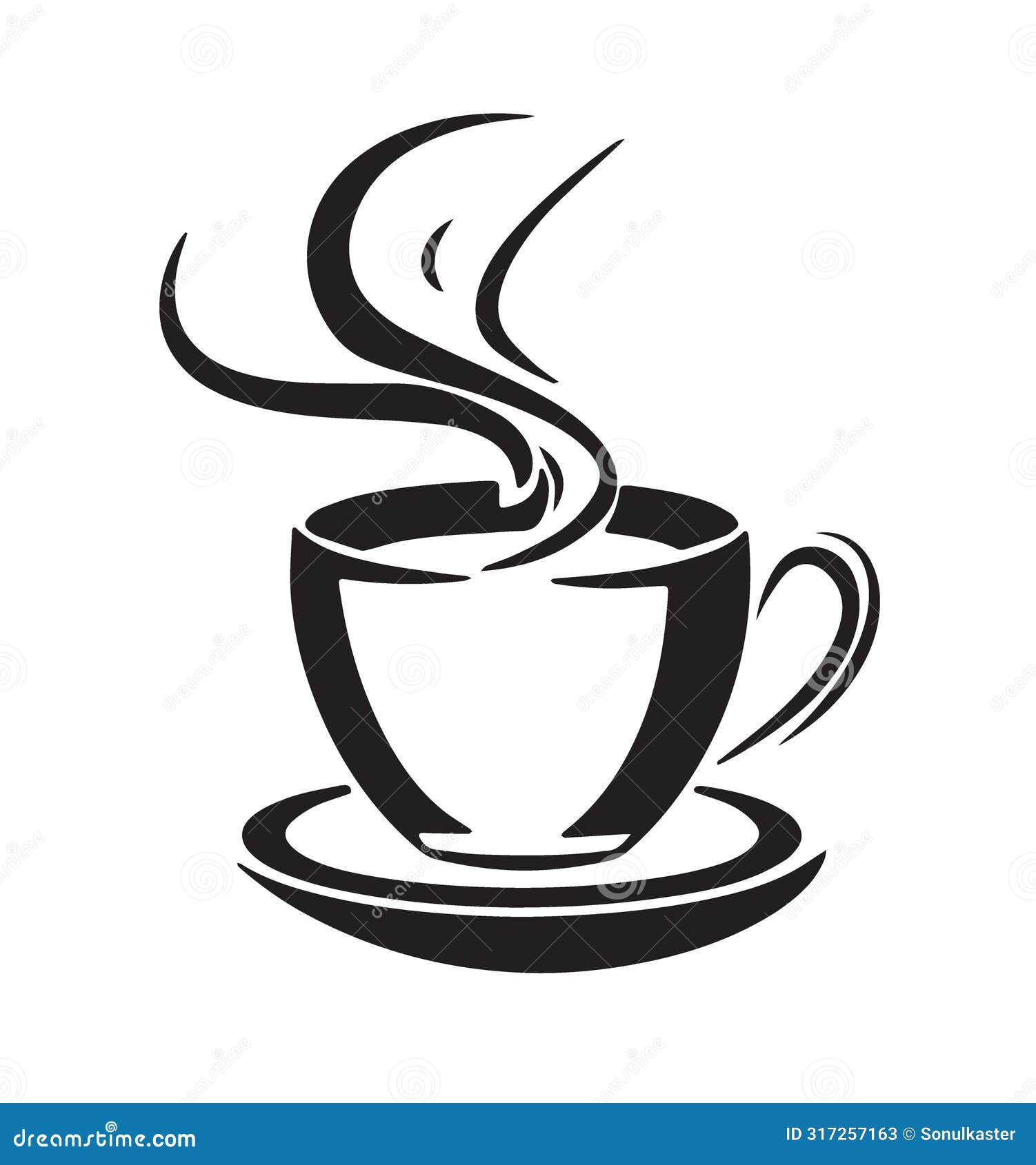 Steaming Coffee Cup Icon Vector Stock Vector - Illustration of warm ...