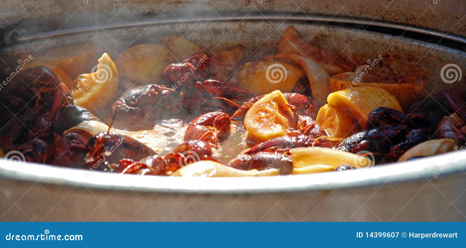 Steaming Crawfish stock image. Image of feast, acadian - 14399607