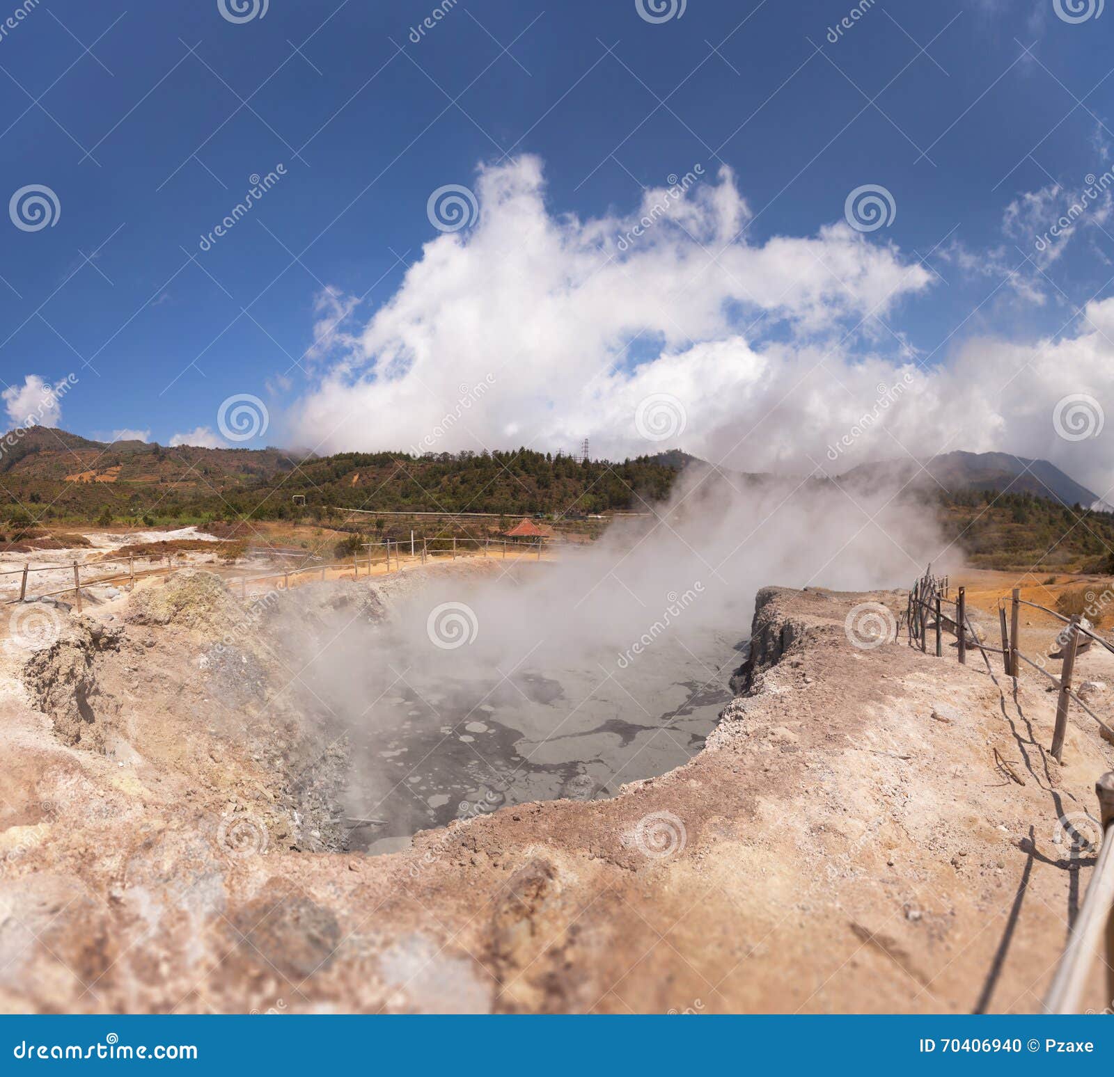 Steaming Geyser in Java, Indonesia Stock Photo - Image of hiking ...