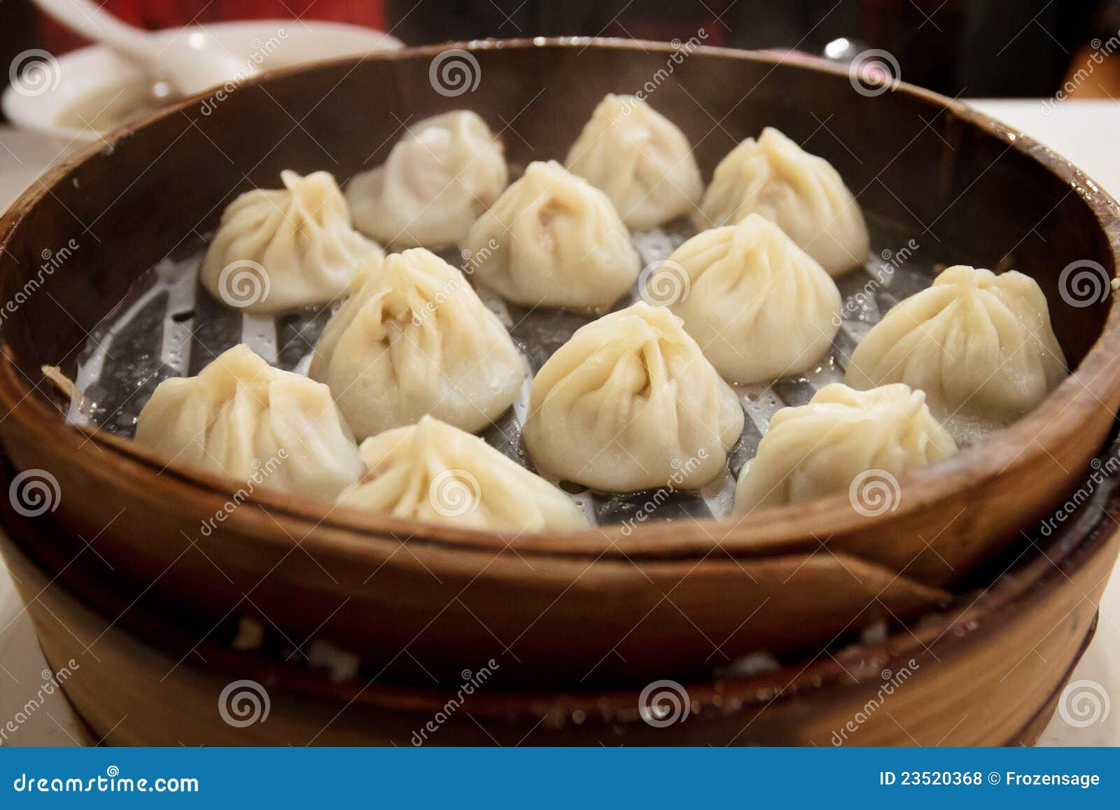Steaming Hot Shanghai Dumpling Stock Photo - Image of dining, white ...