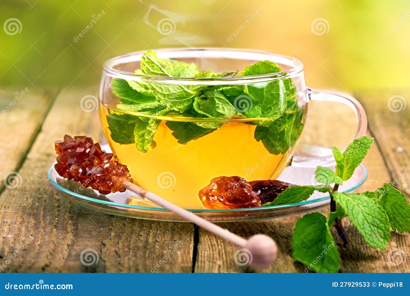 Steaming Hot Tea in Glass Cup Stock Image - Image of relax, health ...