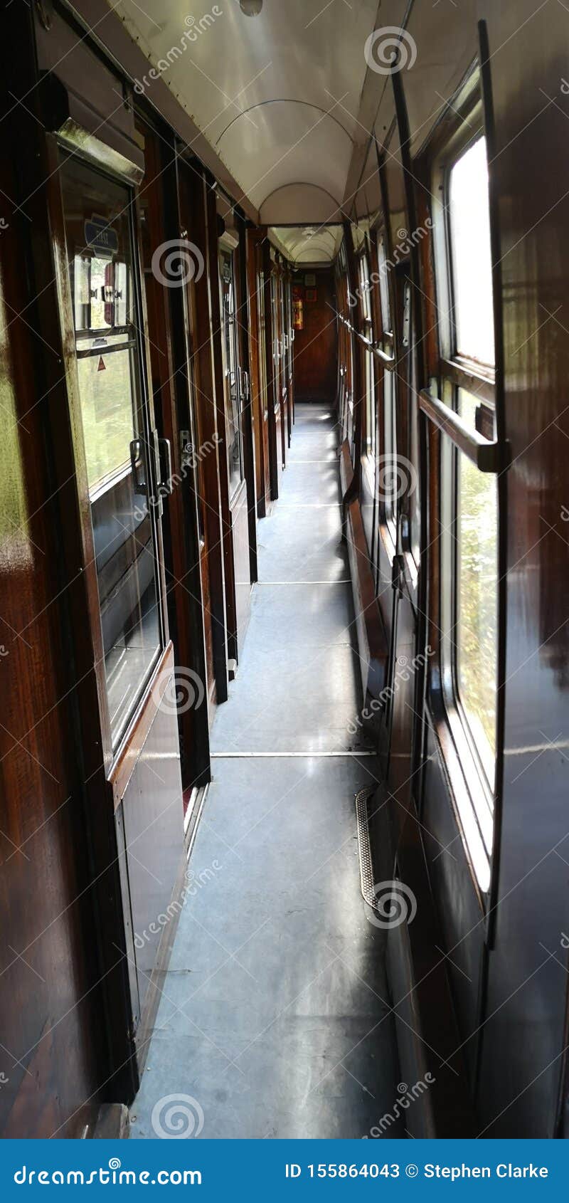 Steaming Old Fashioned First Class Carriage Stock Image - Image of ...