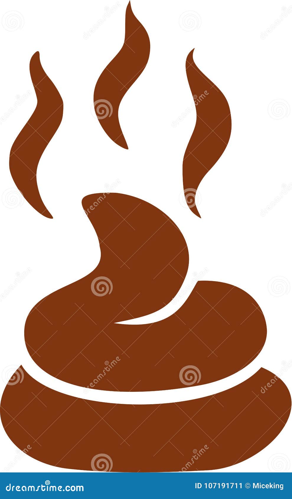 Steaming shit brown stock vector. Illustration of humor - 107191711