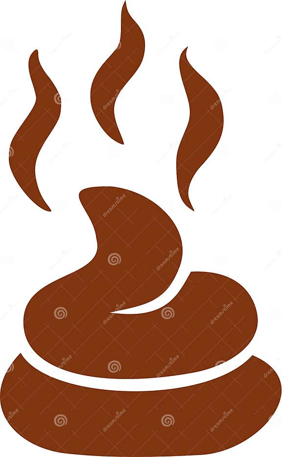 Steaming shit brown stock vector. Illustration of humor - 107191711