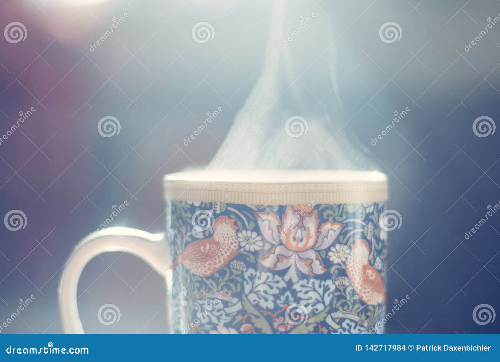 Steaming Tea Cup and Sunlight, Warm-up in Winter Stock Photo - Image of ...