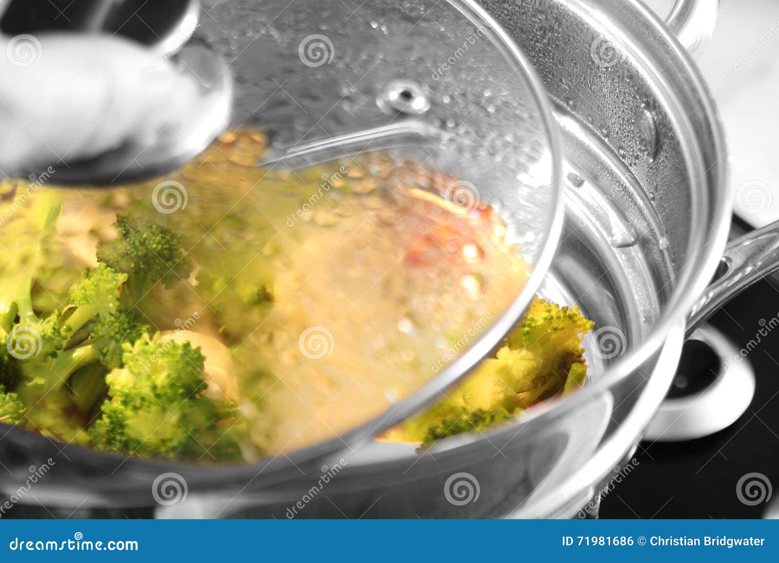 Steaming vegetables stock photo. Image of organic, beans - 71981686