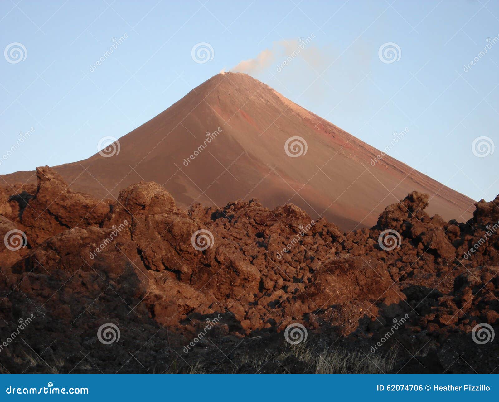 Steaming Volcano stock photo. Image of nature, adventure - 62074706