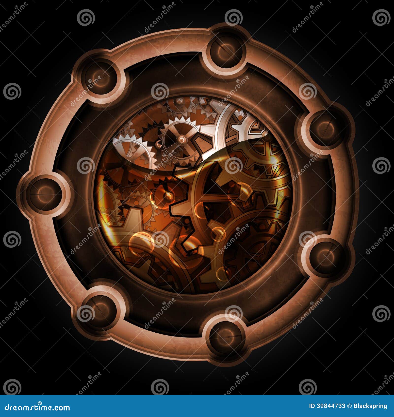 Steampunk Abstract Mechanism Stock Vector - Illustration of concept ...