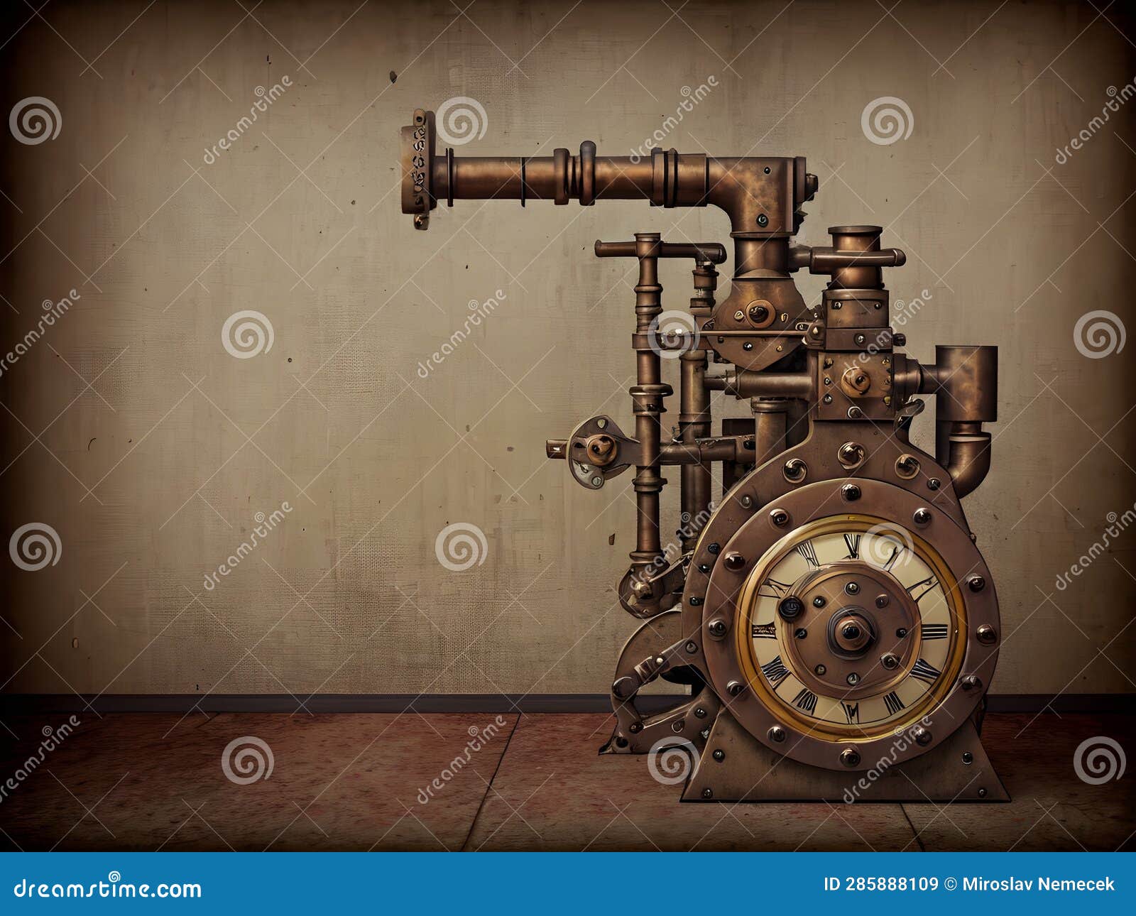 Steampunk Ancient Machine, Generative AI Illustration Stock ...