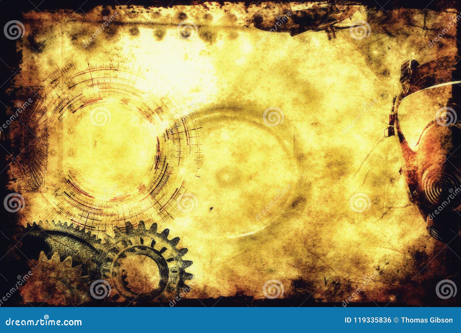 Steampunk background stock photo. Image of backdrop - 119335836