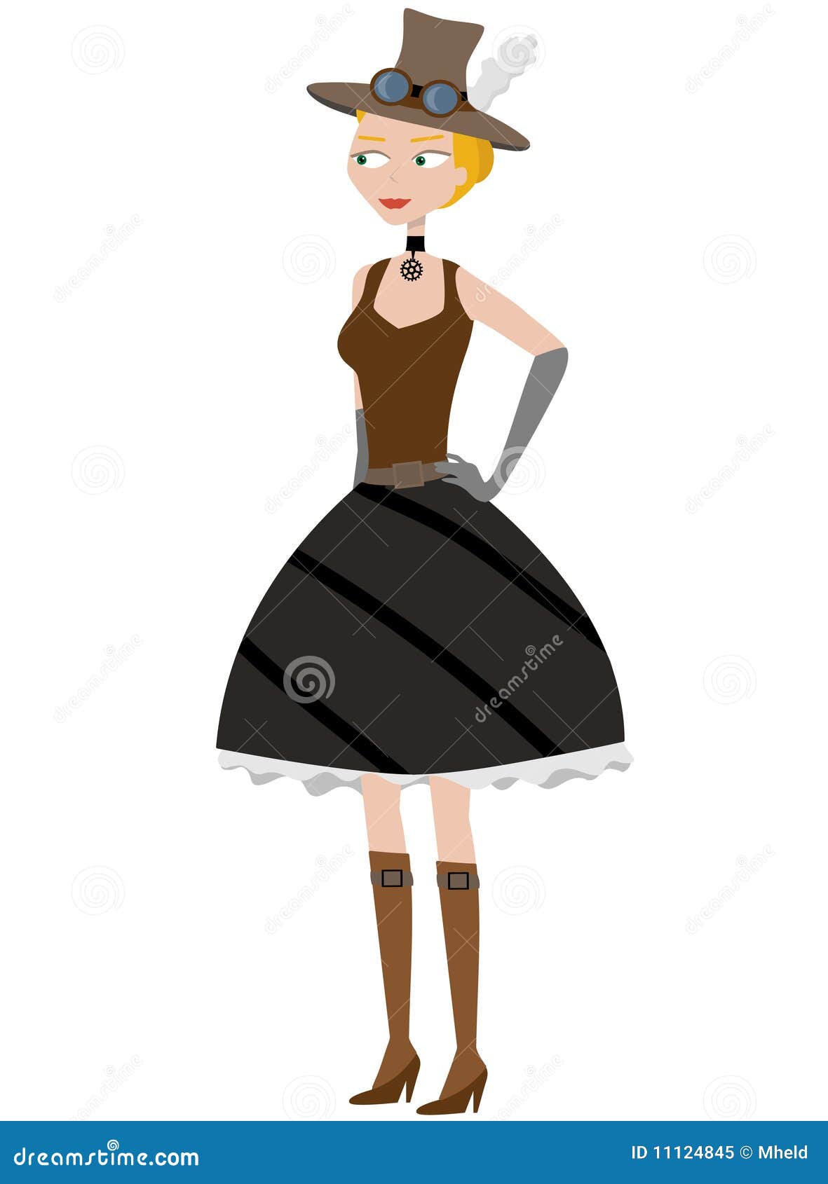 Redhead Steampunk Girl Stock Photography | CartoonDealer.com #135177908