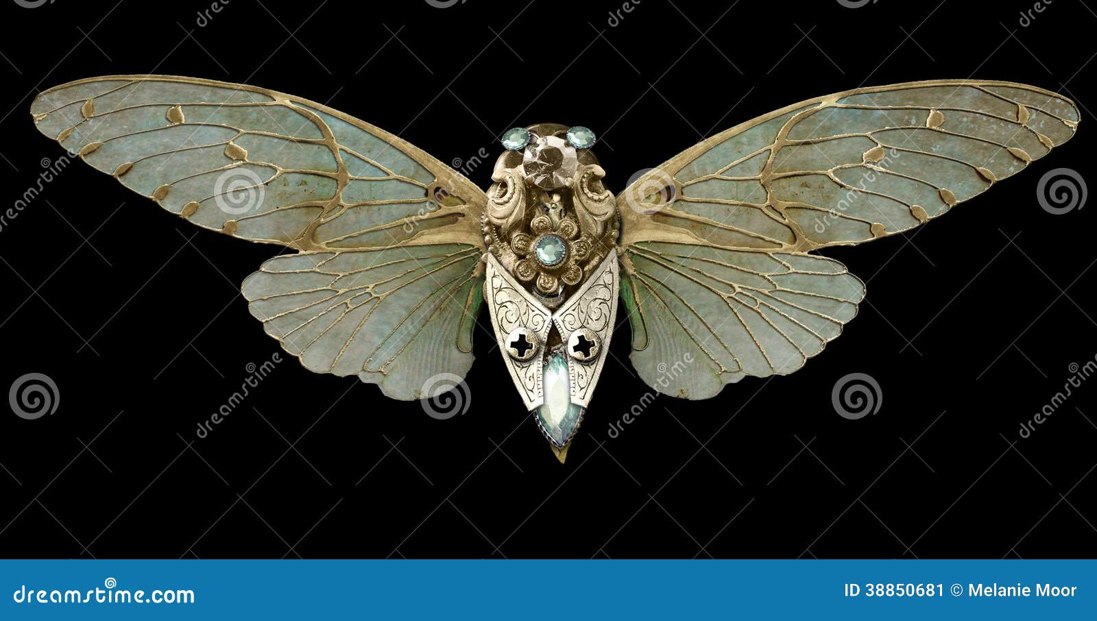 Steampunk Cicada stock image. Image of beautiful, conceptual - 38850681