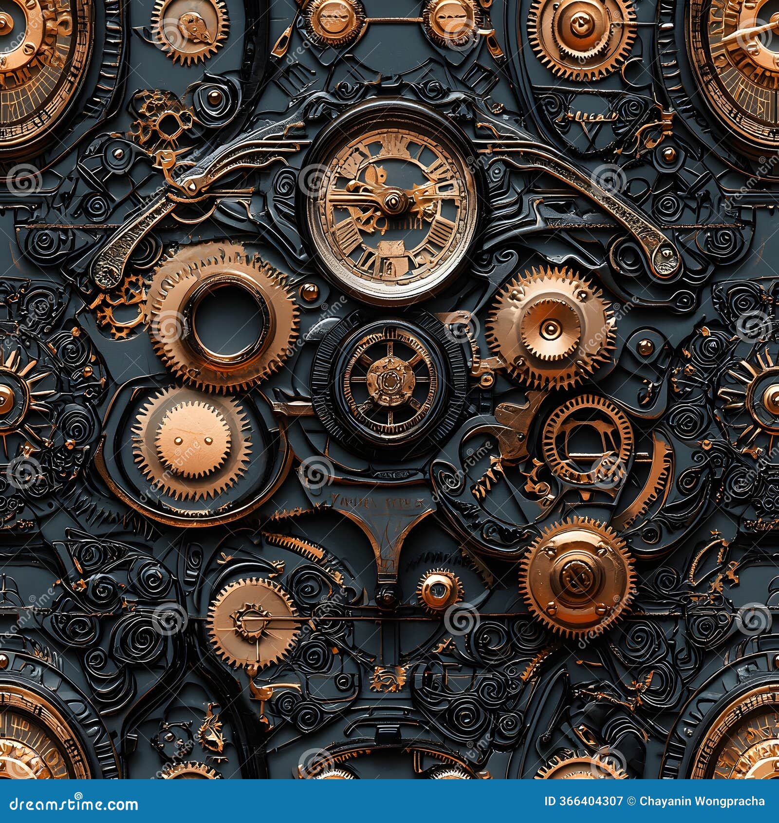 Steampunk Clockwork Stock Image | CartoonDealer.com #14131459