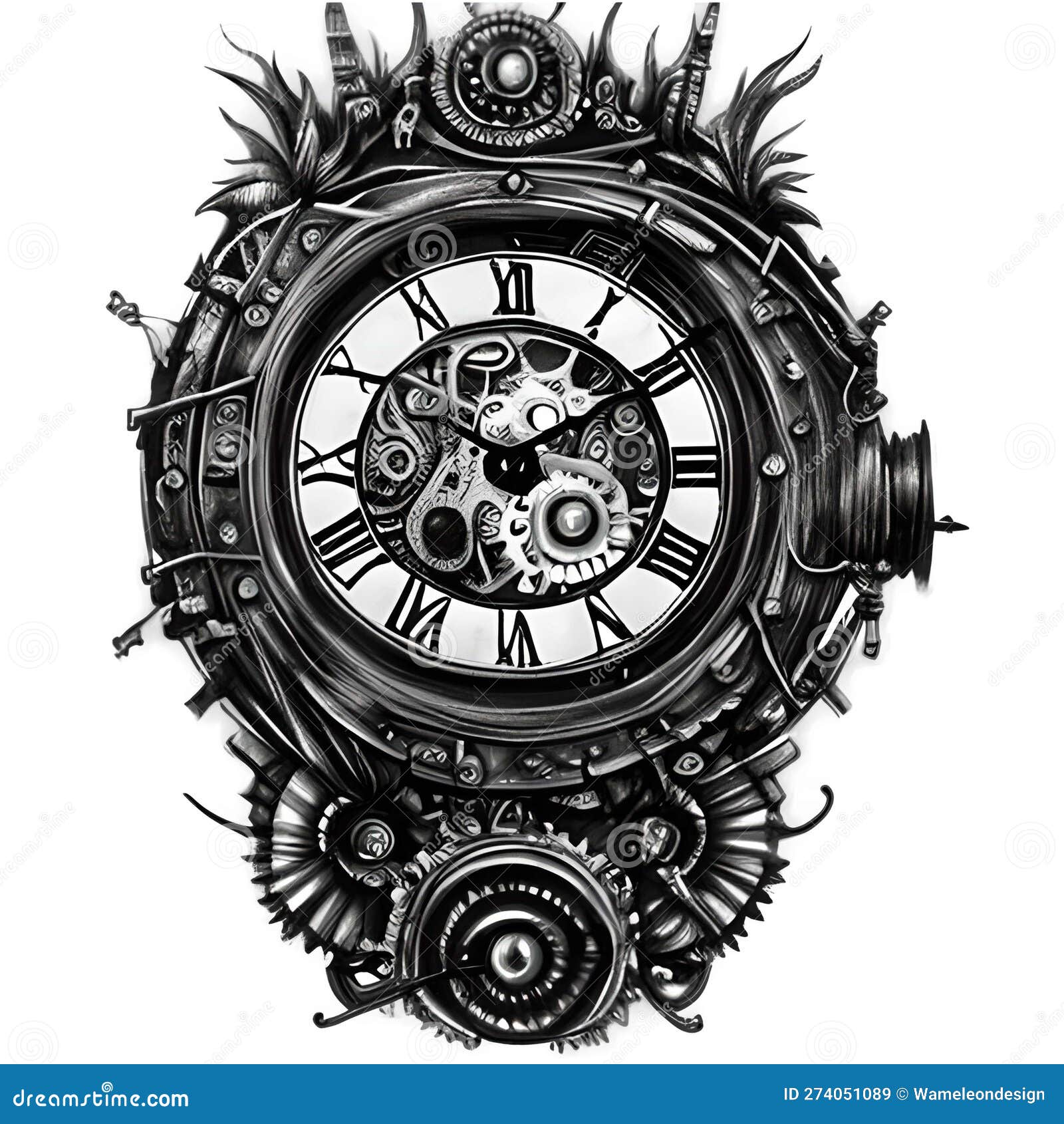 Steampunk Clockwork Universe. Generative AI Stock Image - Image of ...